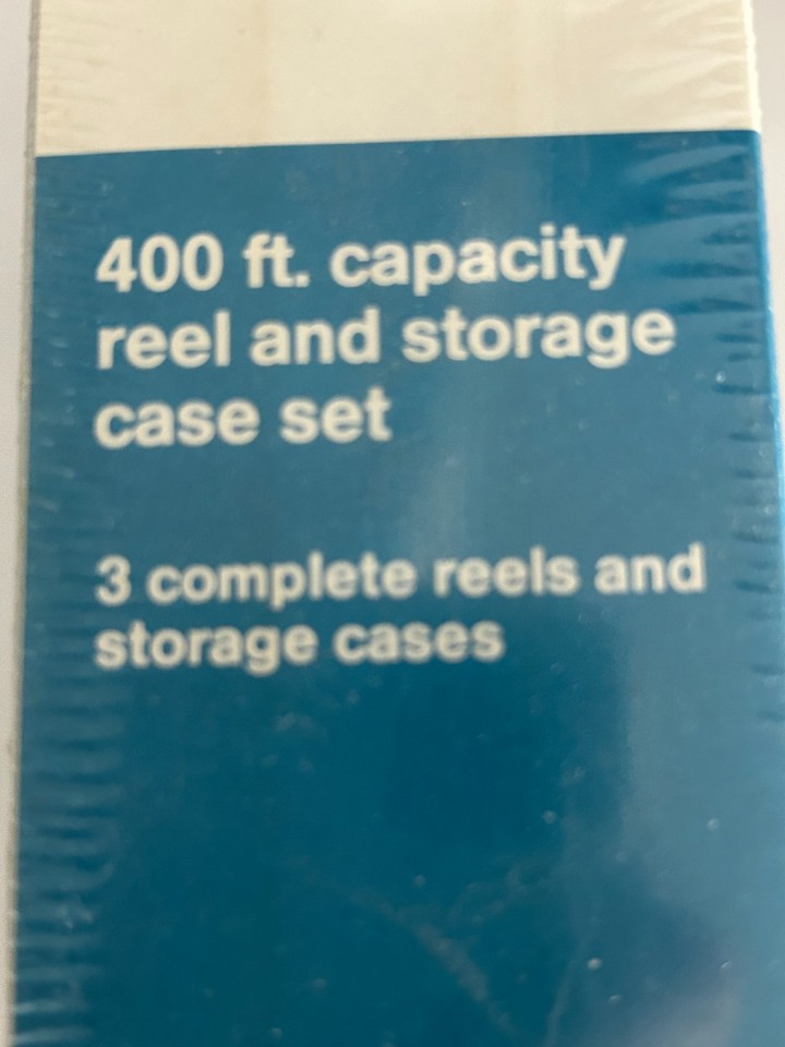 Reel & Storage Case Set 400Ft Capacity 3reels&Cases Hanimex Mfg Baia ...