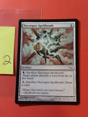 2003 Magic The Gathering Mirrodin #216 Necrogen Spellbomb, C, Artif ...