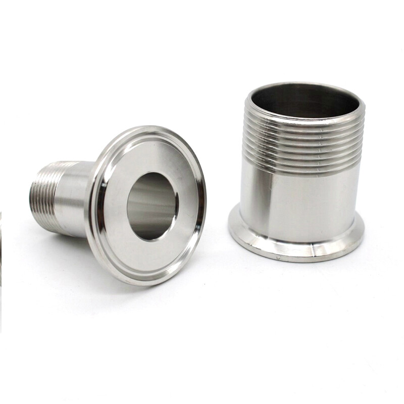 SS 304 Sanitary Male Threaded Ferrule Pipe Fitting Tri clamp Adapter ...