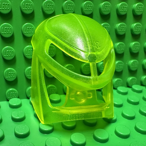 LEGO Bionicle Trans Neon Green Miru Kanohi Toa Mask Legoland 2001 TNGM ...