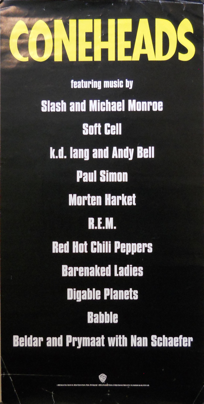 CONEHEADS, SOUNDTRACK POSTER (B12) | eBay