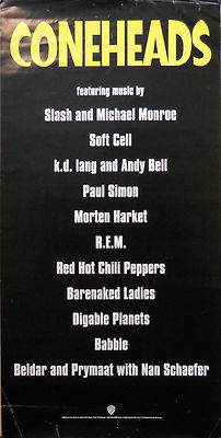 CONEHEADS, SOUNDTRACK POSTER (B12) | eBay