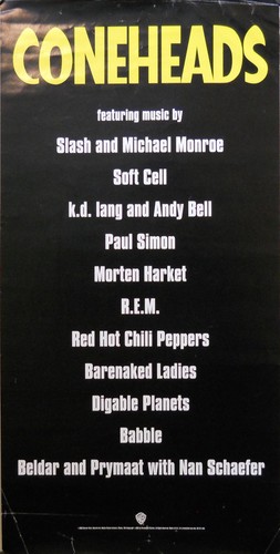 CONEHEADS, SOUNDTRACK POSTER (B12) | eBay
