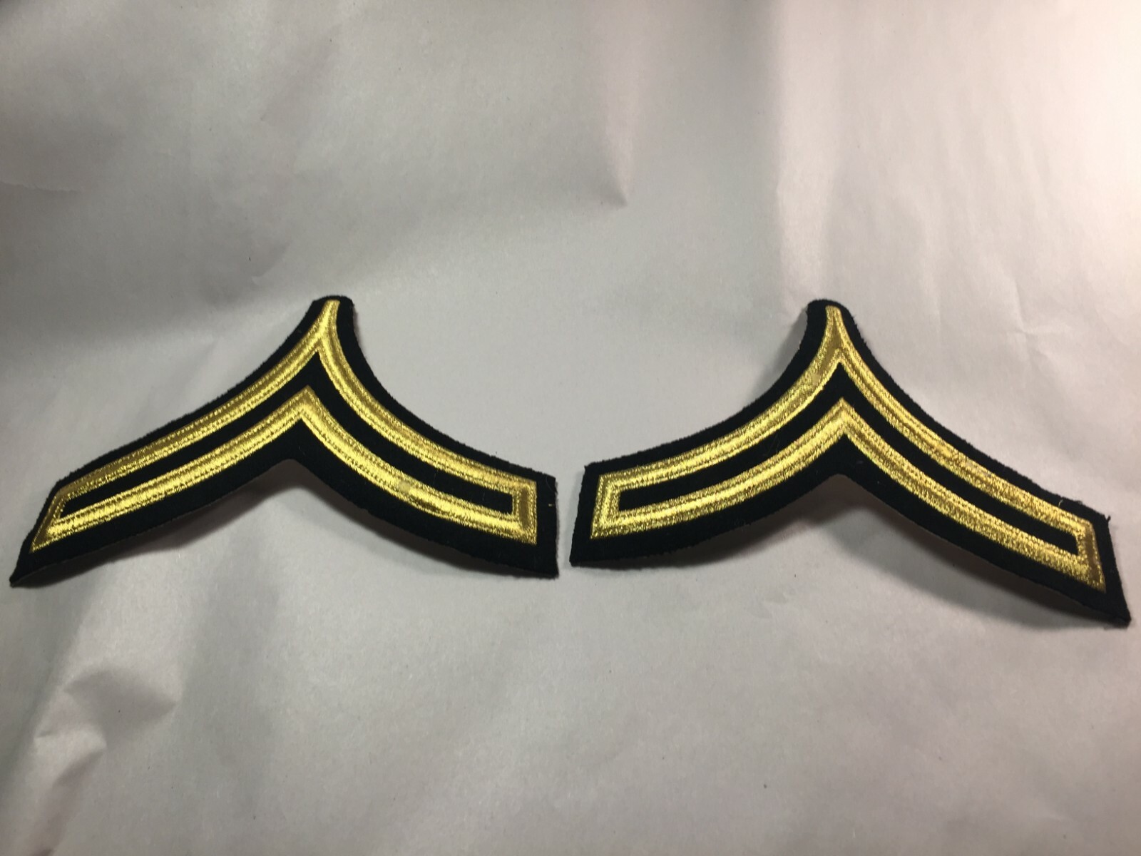 Military Academy Chevrons Corporal / Sergeant (2-pc) pair | eBay