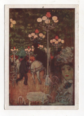 Pierre Bonnard - Le Cafe Dans Le Bois - Vintage Art Postcard | eBay UK
