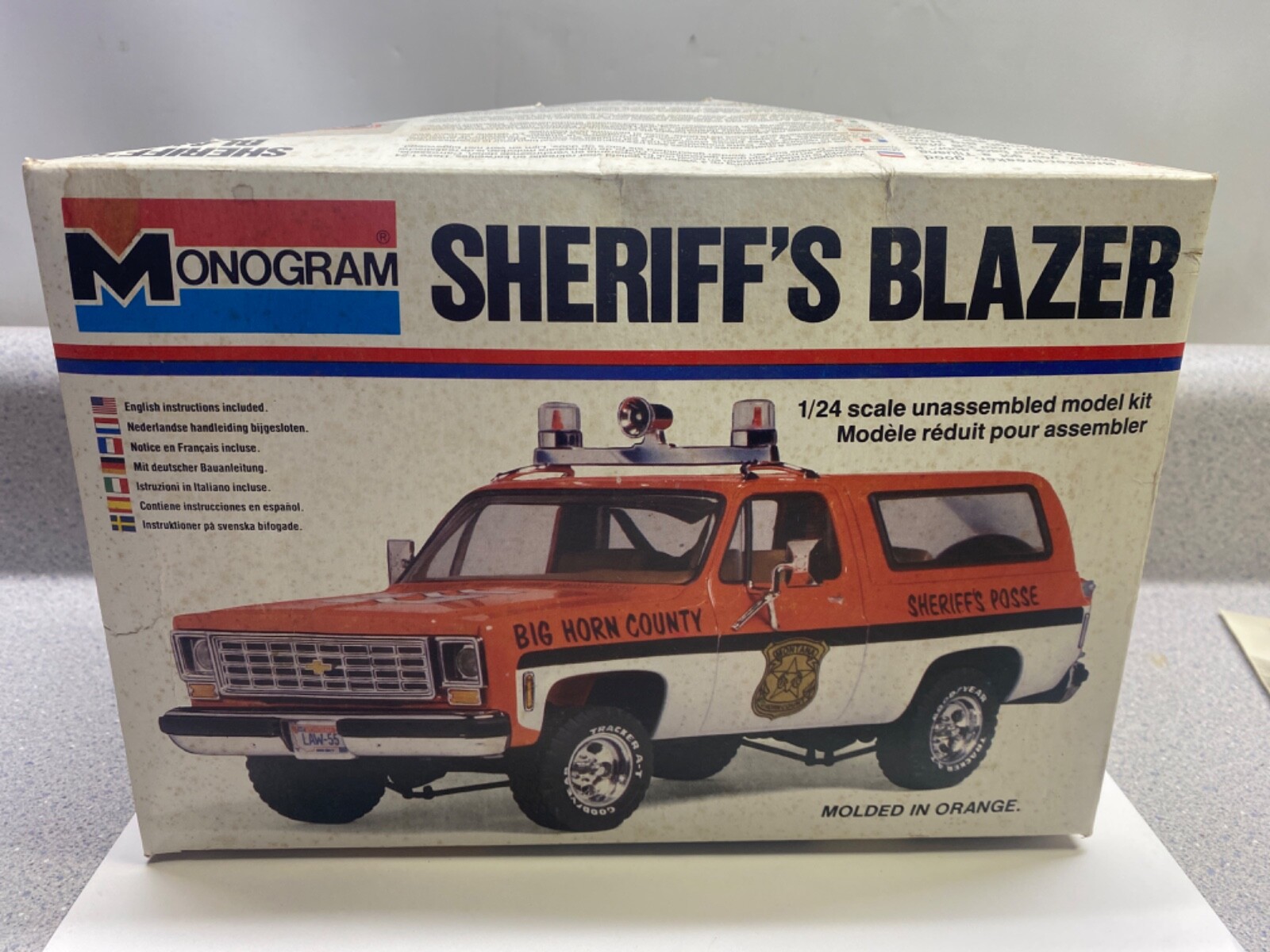 MONOGRAM Sheriff's Blazer Chevrolet K-5 4x4 1:24 Model Kit 2249 Opened ...
