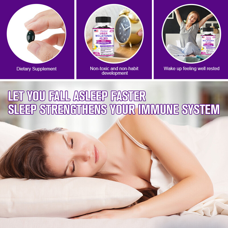Natural Deep Sleep Supplement -Faster, Deeper, More Restful Sleep Aid 120Caps | eBay