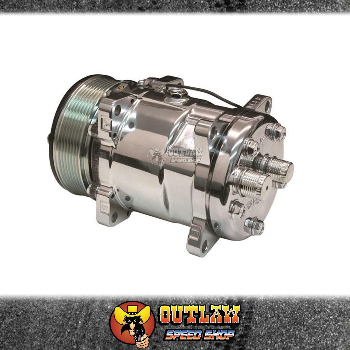 VINTAGE AIR SANDEN 508 REAR EXIT AIR CONDITIONER COMPRESSOR - VA047003 ...