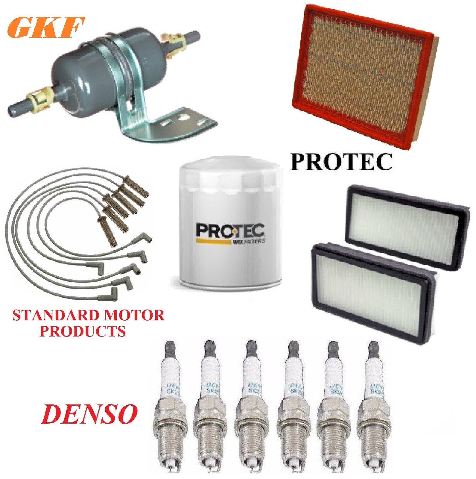 Tune Up Kit Filters Wire Spark Plugs Fit PONTIAC AZTEK V6; 3.4L 2004 ...