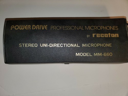 VINTAGE Power Drive by RECOTON Microphone MM-660 Stereo Mic | eBay