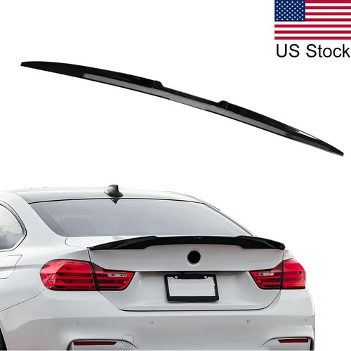 Adjustable Glossy Black Rear Trunk Lip Spoiler Wing For BMW E46 E90 ...