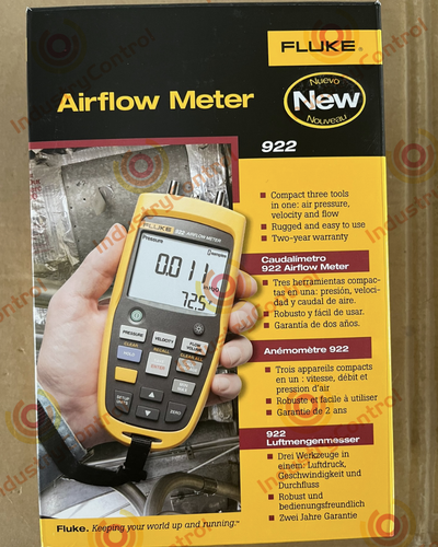 Fluke 922 Kit HVAC Pressure Air Flow Meter Micromanometer DHL or FedEx ...