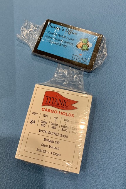 Titanic-opoly Titanic Themed Monopoly Board Game Opened Never Played ...