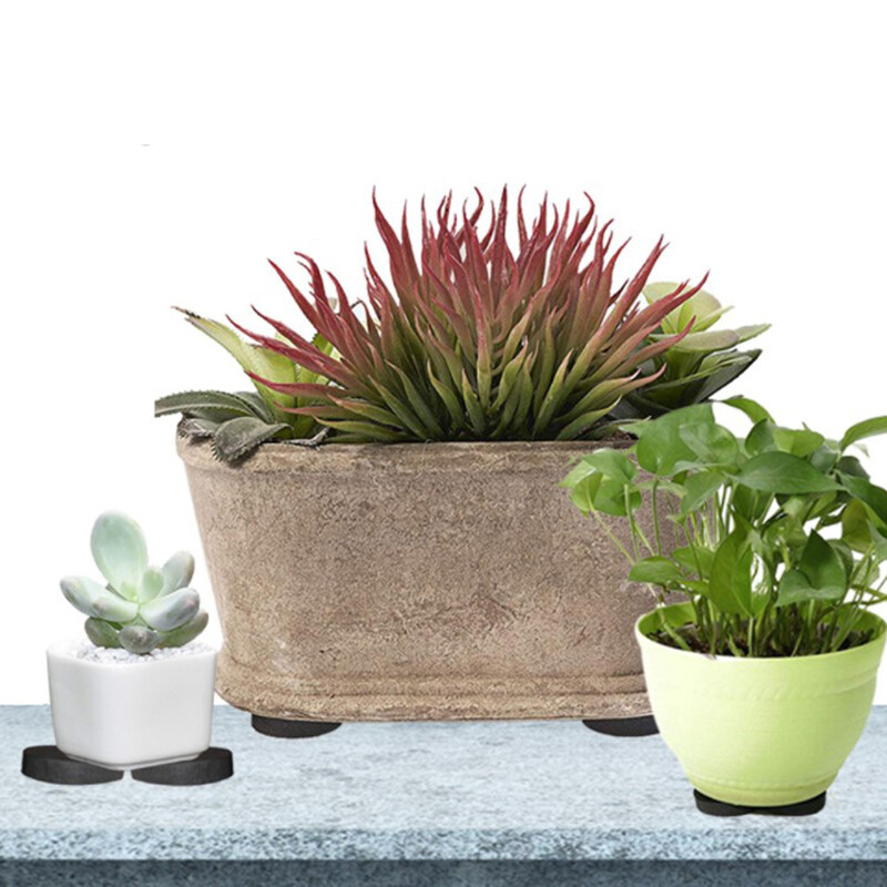 24Pcs Flower Plant Pot Feet Risers Rubber Pot Mat Invisible Plant Pots ...