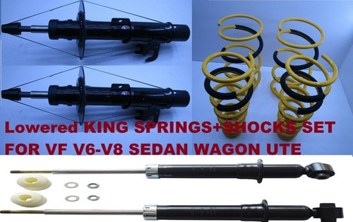 SSL Lowered Suspension KIT SET SPRINGS+SHOCKS FOR VF V6 EVOKE HOLDEN ...