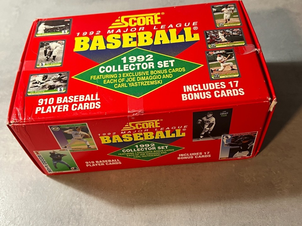 1992 Score Baseball Complete Collector Set (910) Cards / Manny Rookie ...