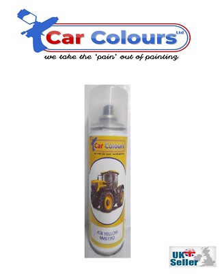 JCB Yellow Gloss Tractor Digger Spray Paint Aerosol Rattle Can 400ml ...