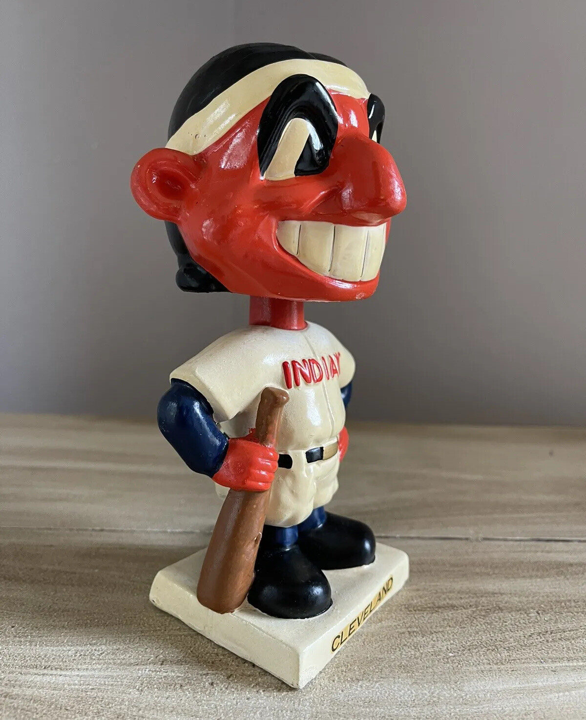 CHIEF WAHOO Cleveland Indians Mascot 1960’s GEM MINT Nodder Bobblehead ...