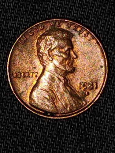 1981 d penny error | eBay