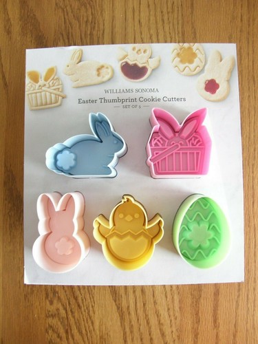 Set 5:Williams Sonoma Easter/Spring Thumbprint Cookie Cutter-Chick ...