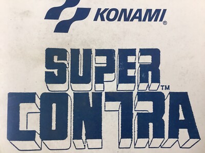 Konami Super Contra Arcade Game Machine Instruction Manual Schematics ...