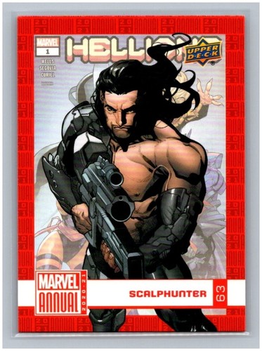 2020-21 Marvel Annual #63 Scalphunter Base Set Upper Deck Trading Card ...