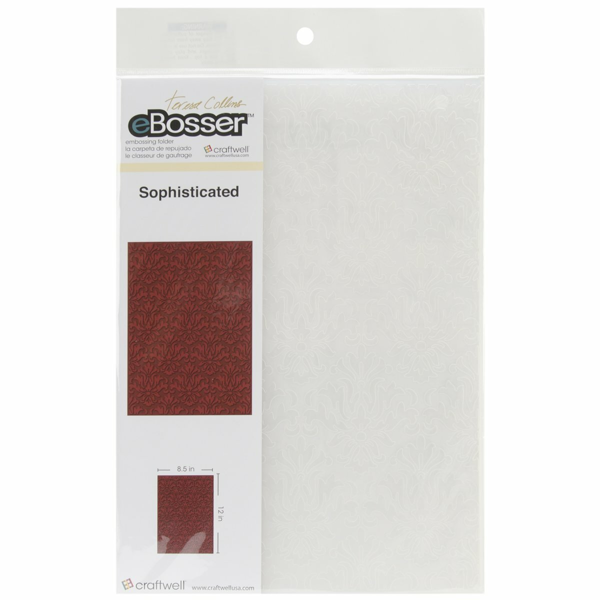 Craftwell - Teresa Collins - eBosser - Embossing Folder - Sophisticated ...