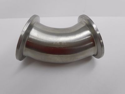 TRI-CLOVER ASME BPE SFF5 1½" SANITARY TRI-CLAMP 45º ELBOW | eBay