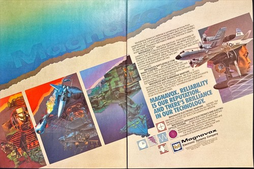 Magnavox Electronic Systems C3I AFSATCOM Vintage 2 Page Print Ad 1987 ...