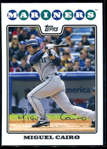 2008 Topps Baseball Miguel Cairo #UH163 Seattle Mariners | eBay
