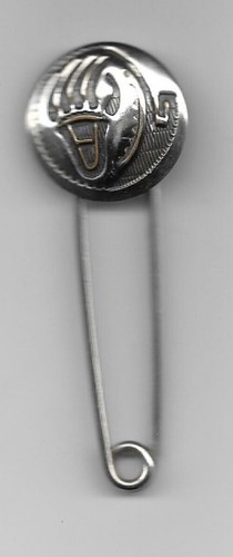 Vintage Large Safety Pin Keyring Bear Paw Print Keychain 3" | eBay