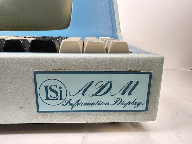 Vintage LSI Lear Siegler Inc ADM-1A Computer Terminal Monitor POWERS ON ...