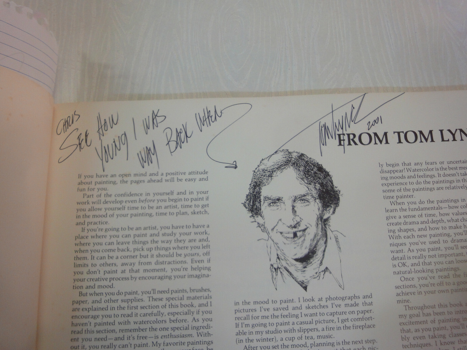 magic of watercolors by Tom Lynch artist art paperback signed ...