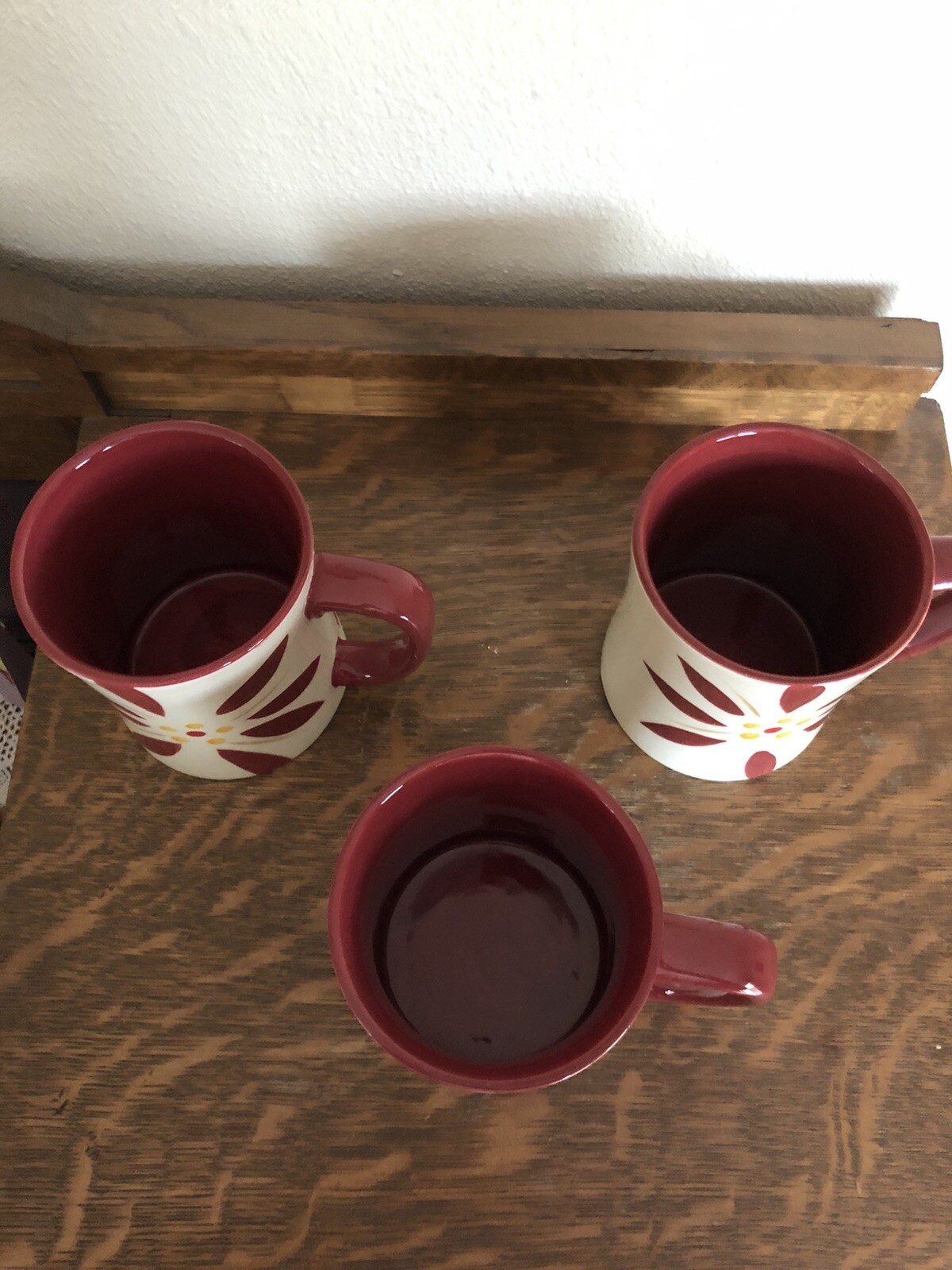 Temptations Old World Vivid Red/Rust by Tara 16 oz Large Coffee Mug ...