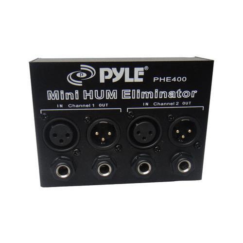 Pyle PHE400 Hum Noise Eliminator 2-Channel Box W/ 1/4" TRS Phone XLR ...