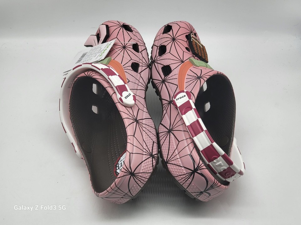 Crocs Classic Clog Demon Slayer Nezuko 209320 206 Mens Size 11 Pink 2 ...