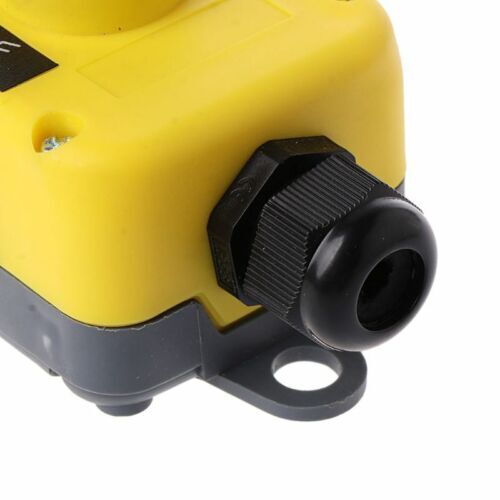 1Pcs Yellow 2 Buttons Push Button Emergency Stop Switch with Emergency ...