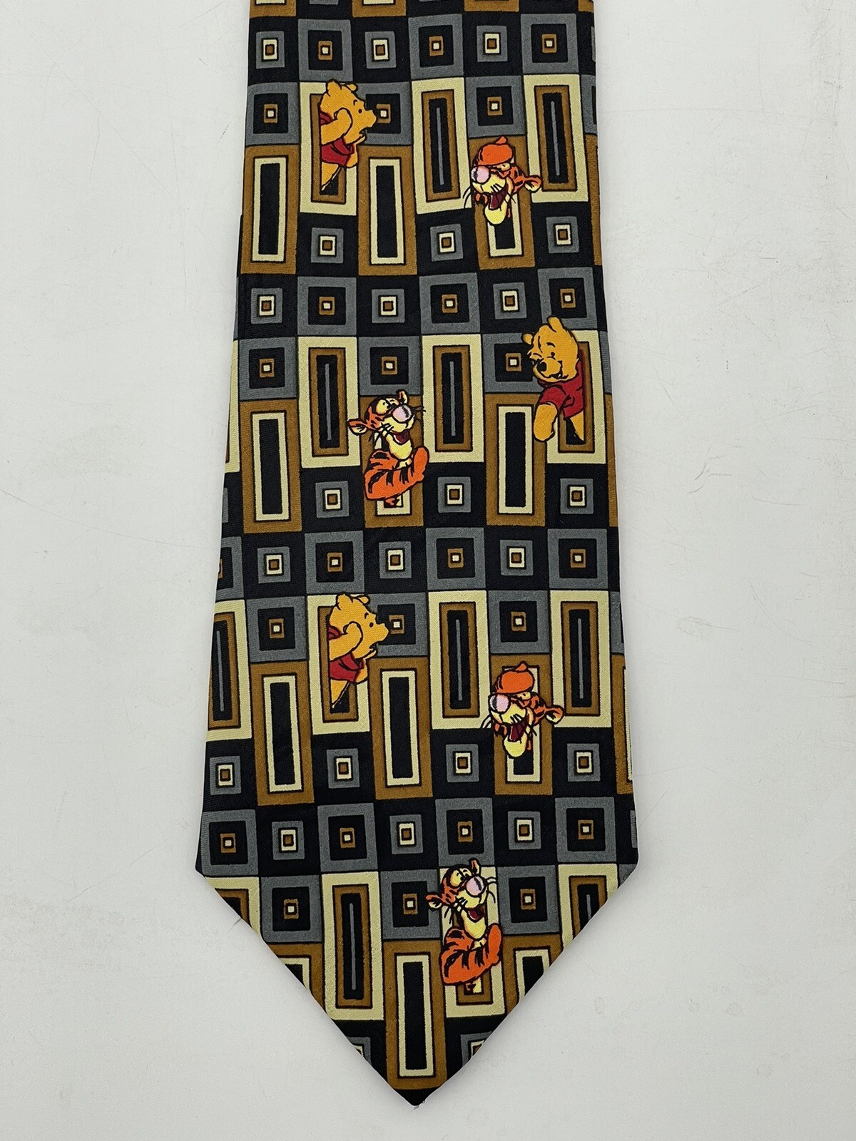 Vintage Disney Winnie The Pooh & Tiger Tie Necktie Gr… - Gem