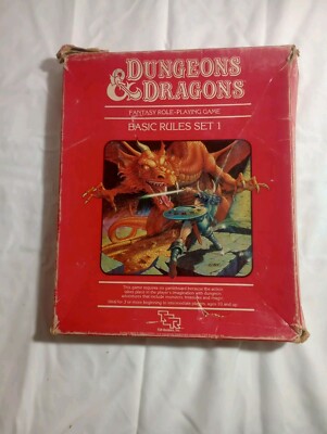 Dungeons & Dragons Basic Rules Set 1 - 1983 Original Box TSR 1011 First Red Box | eBay
