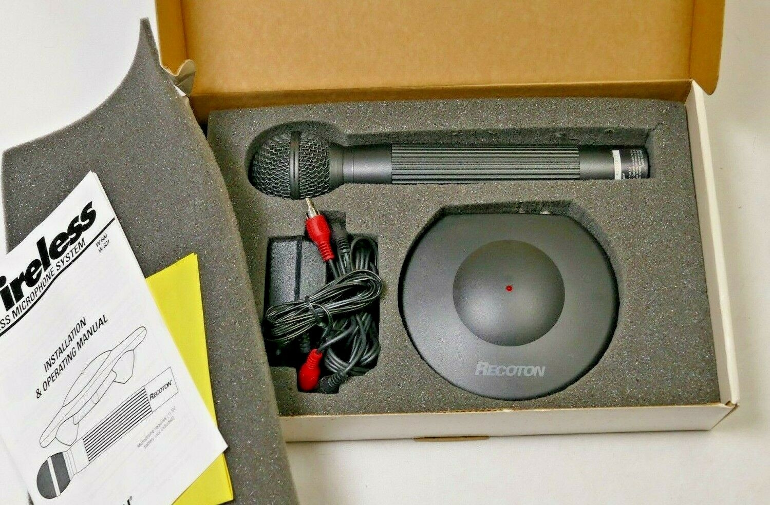 Recoton W600 Wireless Microphone System 900MHz NOS | eBay