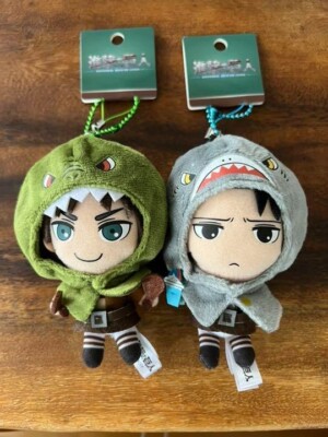 Attack on Titan Eren Levi USJ 2022 Plush Doll Key Chain Jurassic World ...