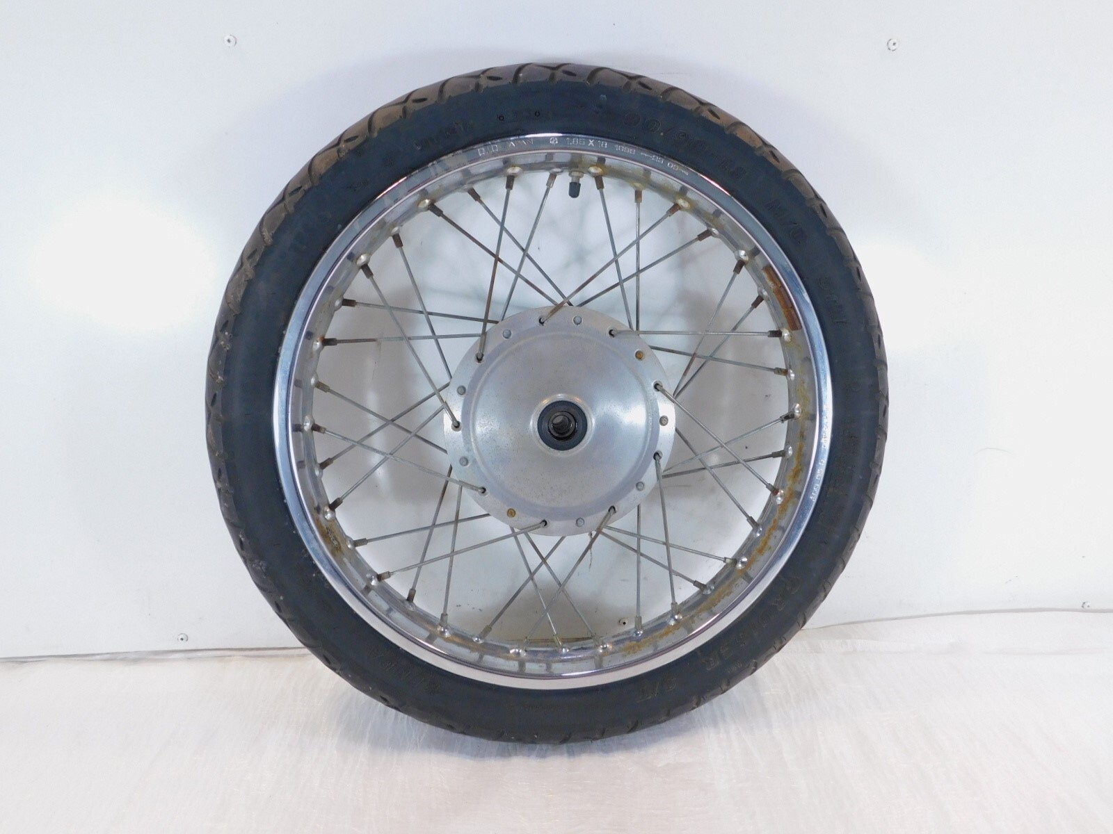 1991-97 Honda Nighthawk 250 CB250 Front Wheel Rim & Hub 18x1.85 Bent ...