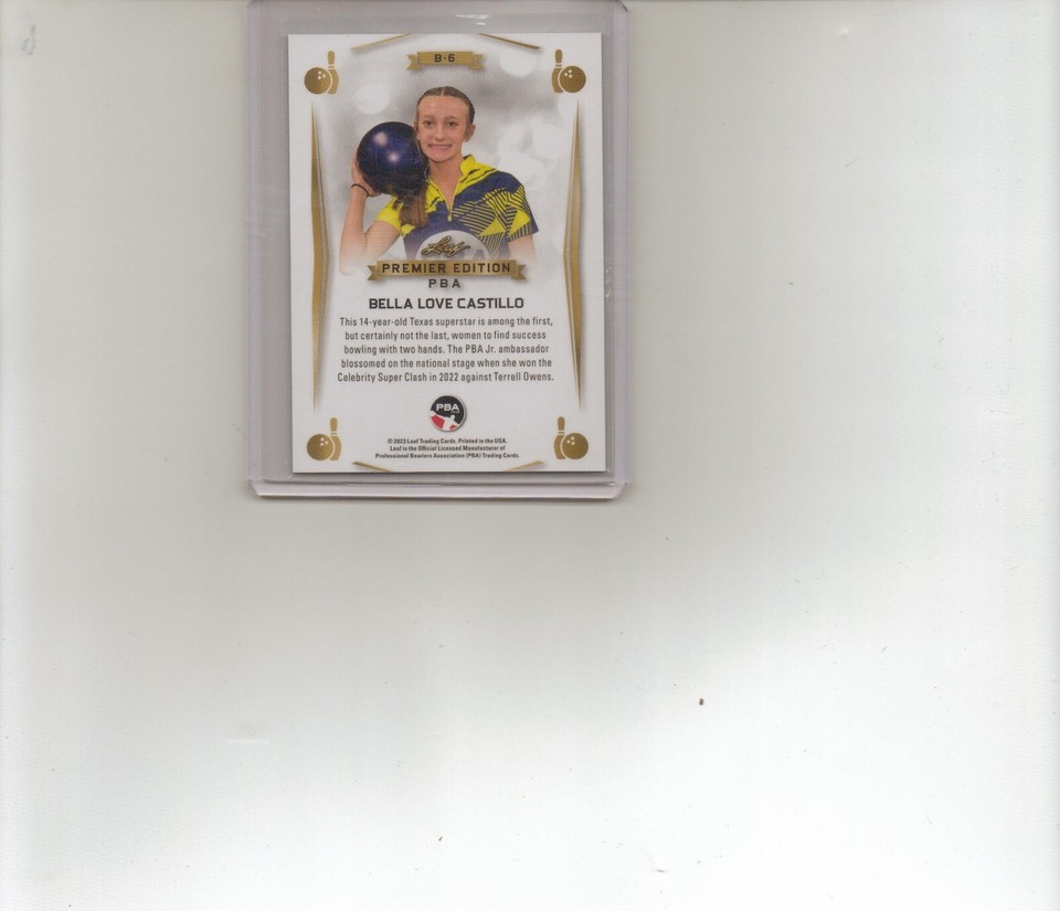 Bella Love Castillo Silver Premier Edition 2023 Leaf PBA Bowling Card # ...