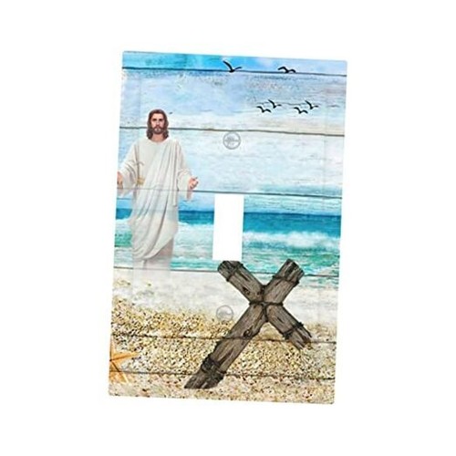 1 Gang Light Switch Plate Decorative 1 Toggle Mid-size Christ Jesus ...