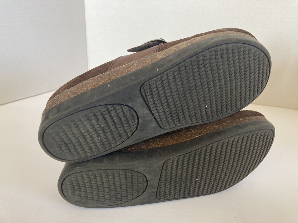 EUROstep Brown Suede Leather Comfort Shoes Delorean Slip On Women’s 5.5 ...