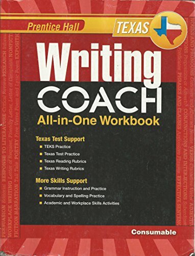 Prentice Hall Texas Writing Coach All-In-One Workbook: Grade 8 [Unknown Binding | eBay