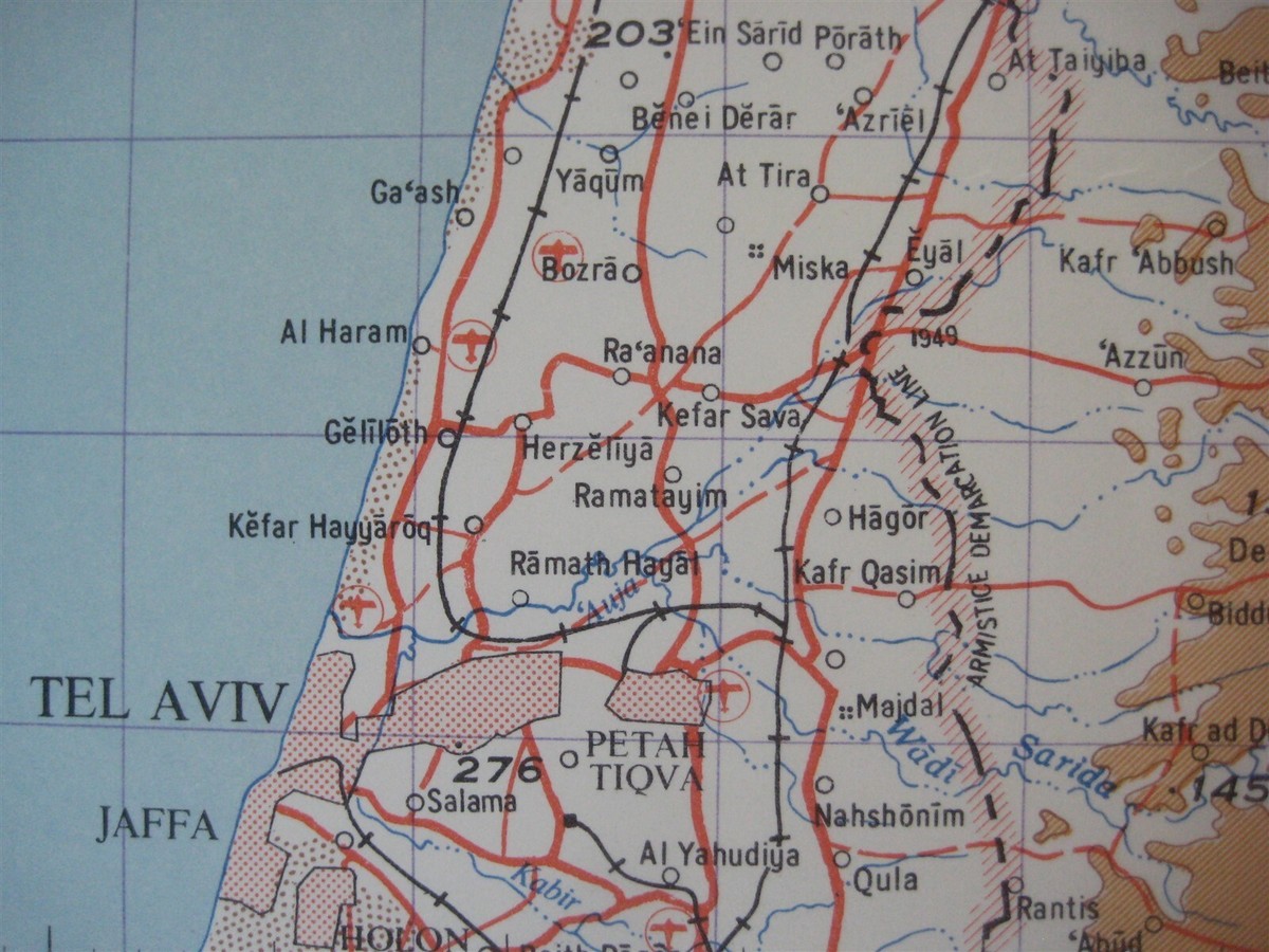 Detailed Road Map Of Israel Left I On The News