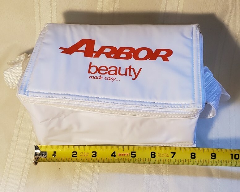 Vintage Arbor Drug Store Vinyl Tote Makeup Beauty Bag Padded NEVER USED ...
