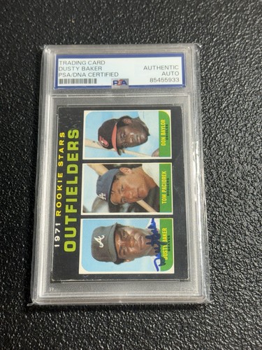 1971 Topps #709 Dusty Baker Signed Rookie Card PSA High # | eBay