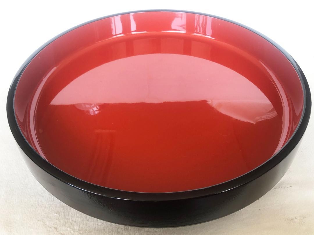 Echizen Lacquerware Shaku 3 Rotating Hors D'Oeuvre Plate Black Brush ...